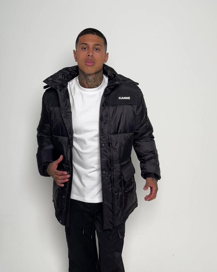 Carré Men's Roadman Puffer Jacket Black | Culture Kings NZ