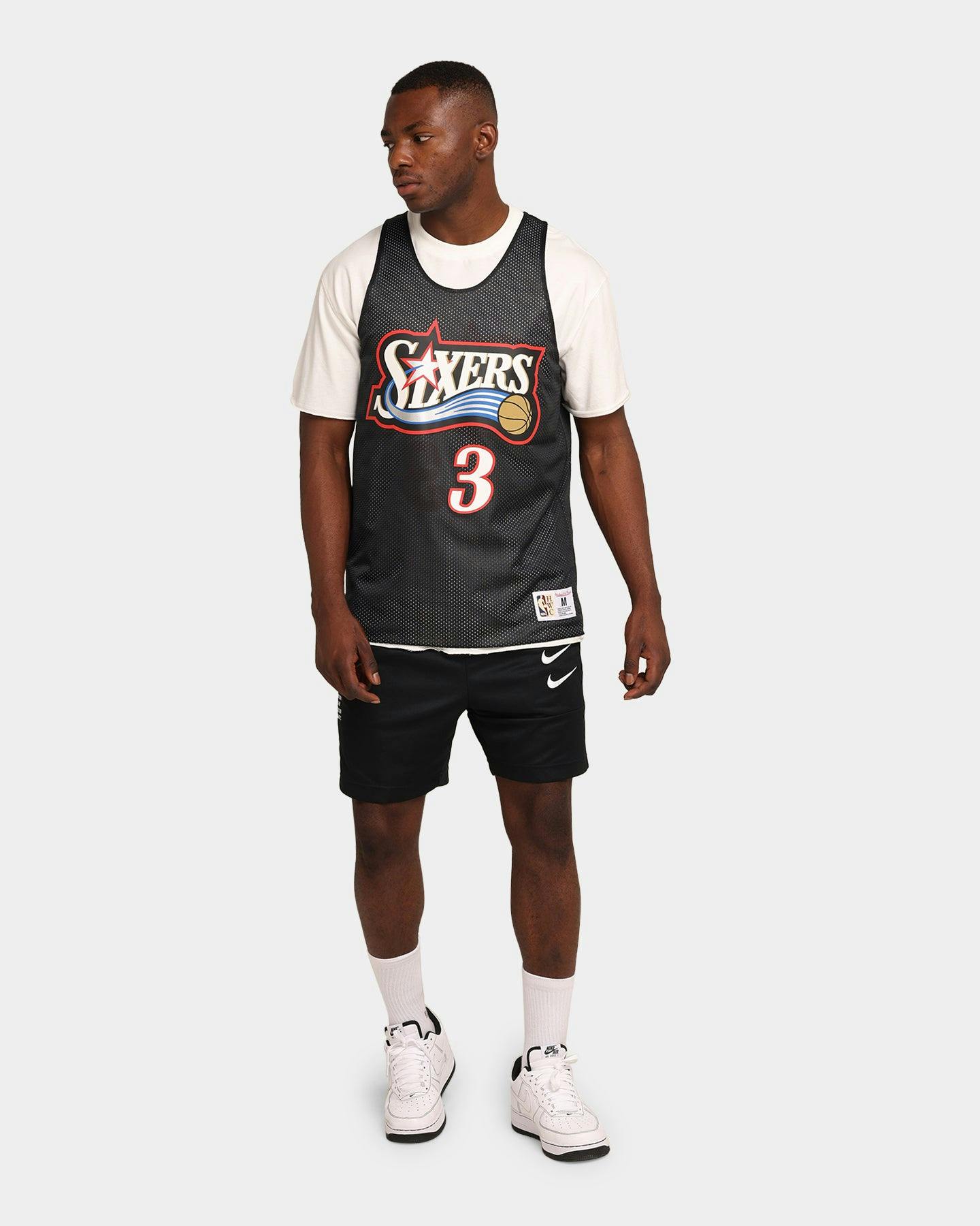 Mitchell & Ness Philadelphia 76ers REV Mesh Iverson #96 Tank Black ...