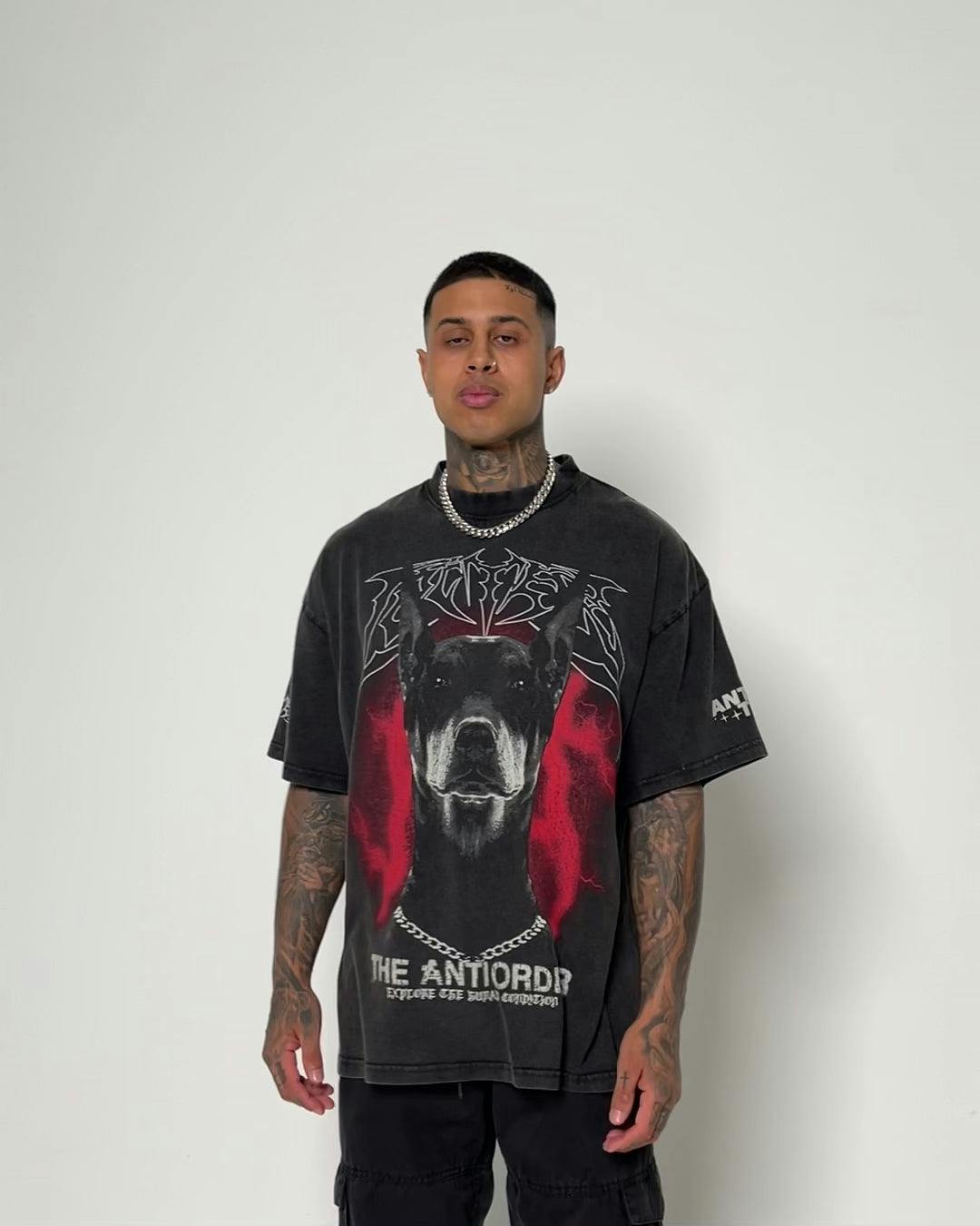 Loiter X The Anti Order Anti Tour Vintage T-Shirt Vintage Wash ...